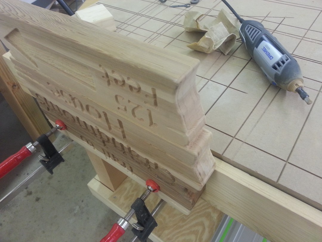 Carved Wooden House Sign - Quakertown PA Signs Banners Lettering Wraps